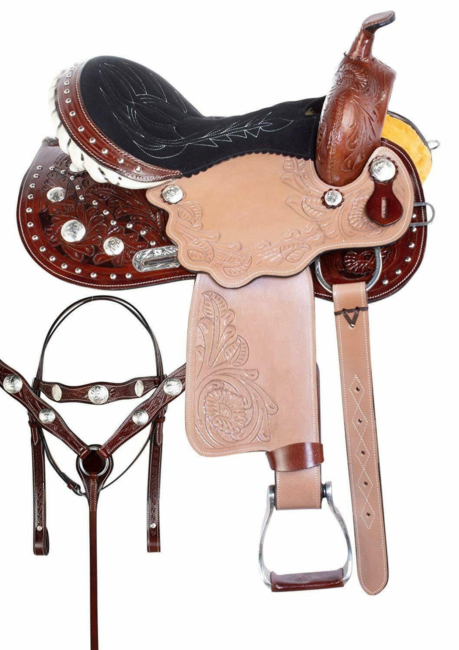 WesternSattel Pferd Western Barrel Racing Sattel Silber | Etsy