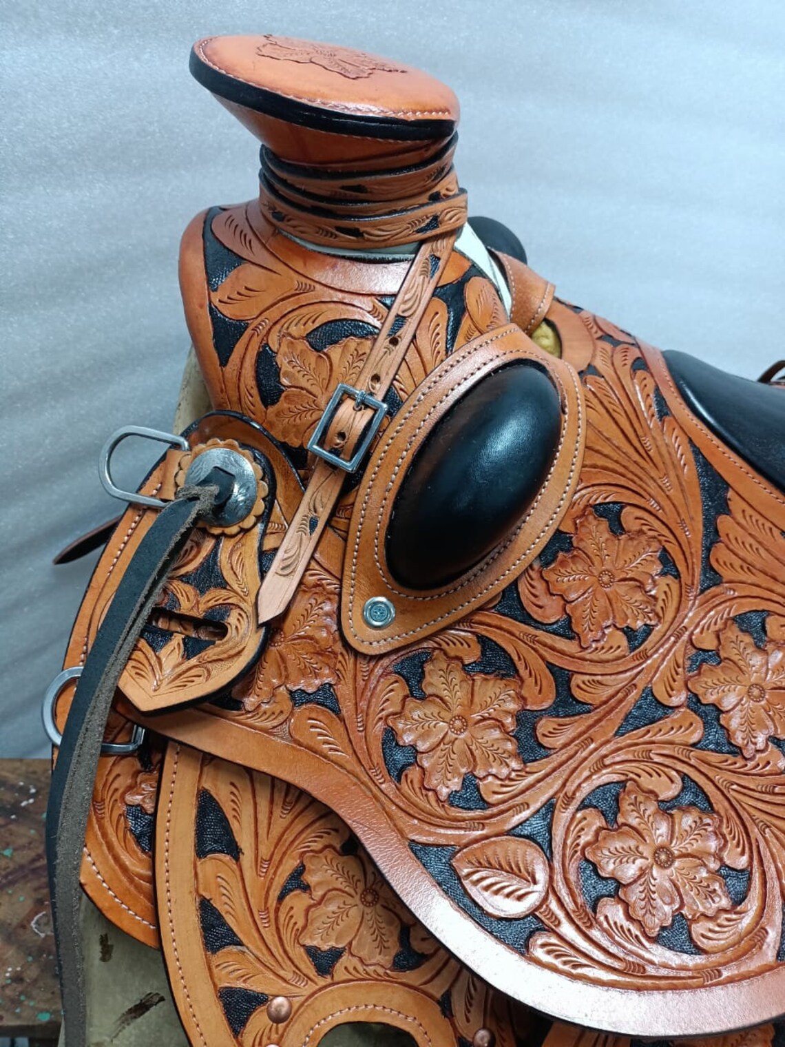 Brown Wade Tree A Fork Premium Western Leather Saddle With - Etsy