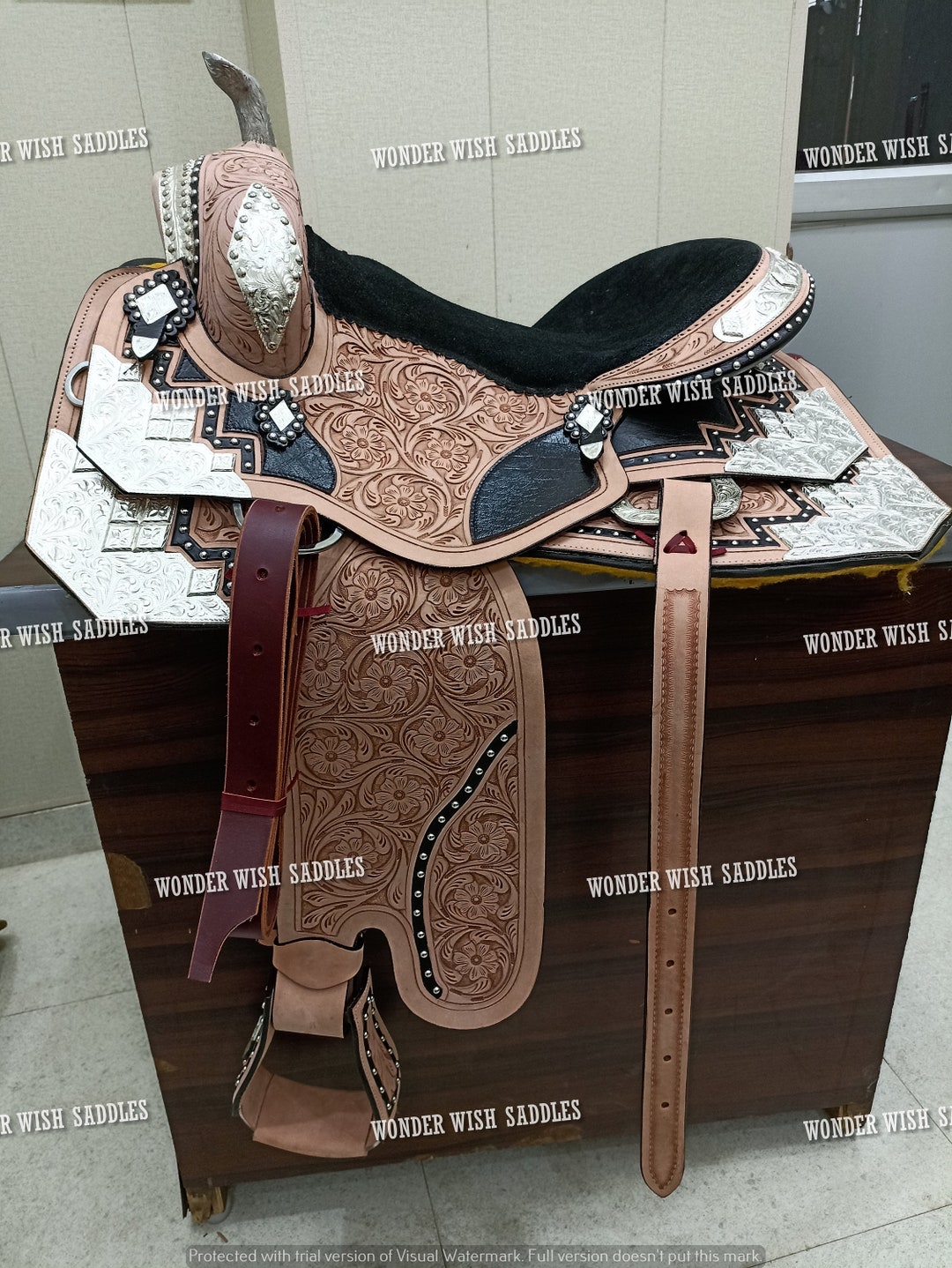 Premium Leather Western Horse Show Saddle With Stencil - Etsy