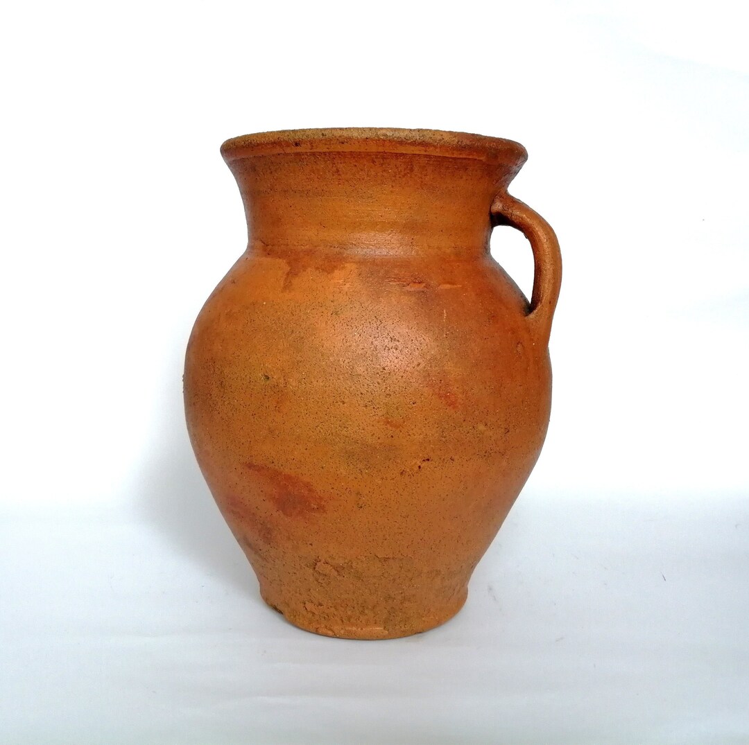 Large Terracotta Primitive Vessel. Wabi Sabi Pottery Rare Clay Vase ...