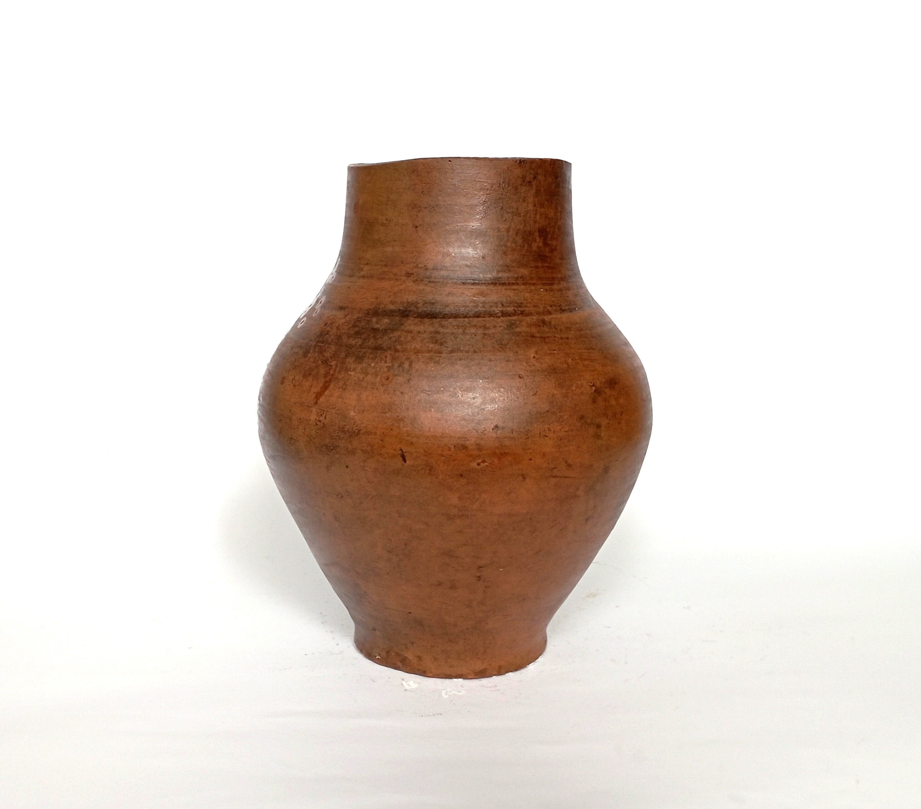 Home & Hobby Old black pottery vase Wabi sabi pottery primitive vessel ...