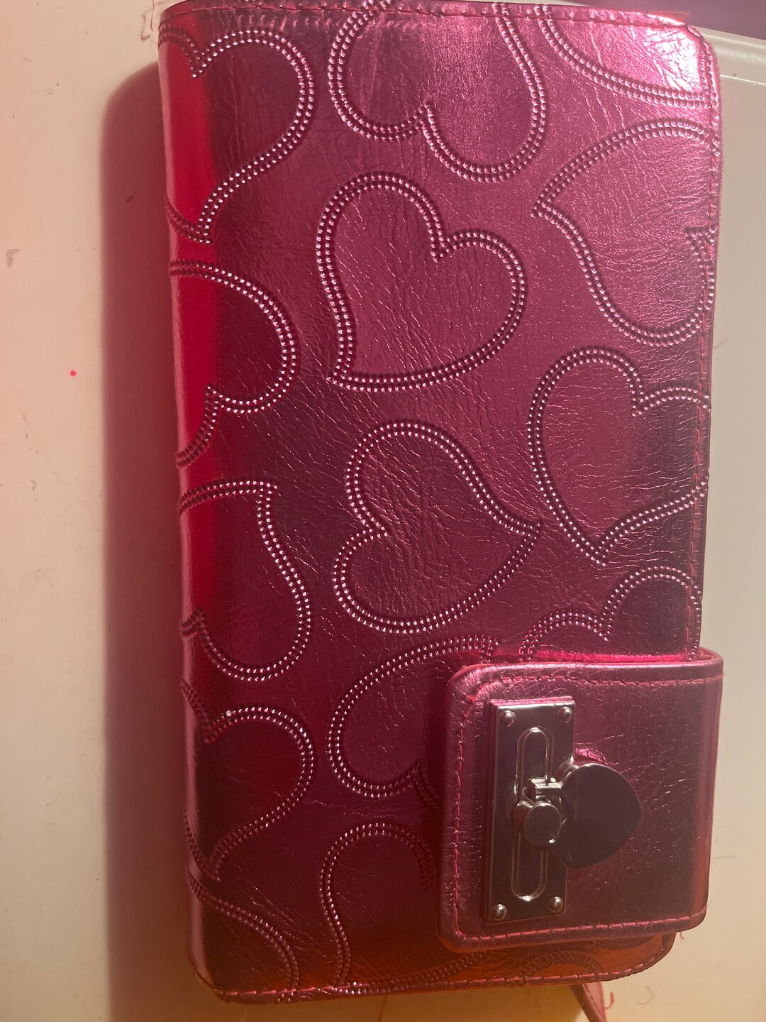 Pink Heart Shaped Wallet - Etsy