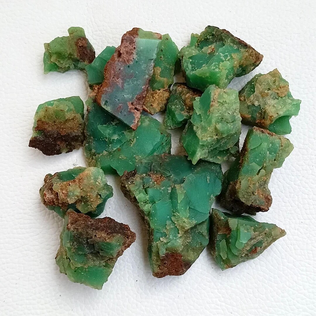 Chrysoprase Rough Stone, Raw Chrysoprase Crystal, Raw Crystals Bulk ...