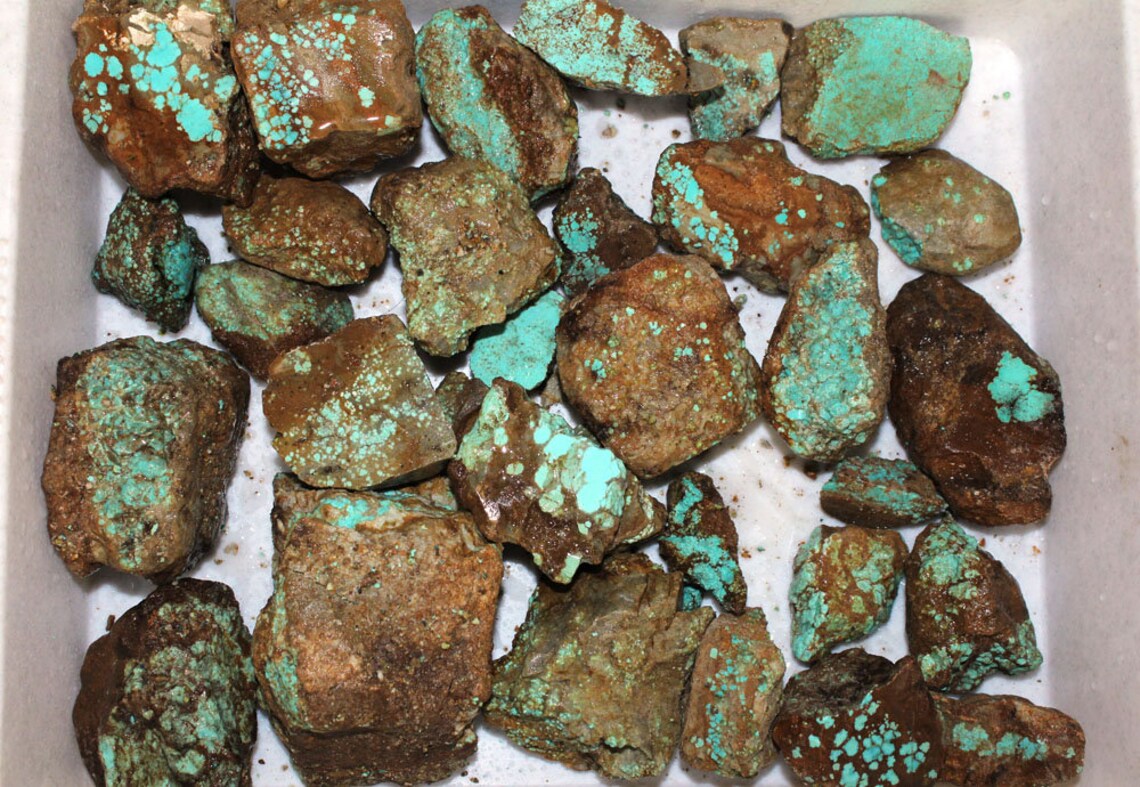 Nevada Green Turquoise Rough Gemstone Green Turquoise Rough - Etsy
