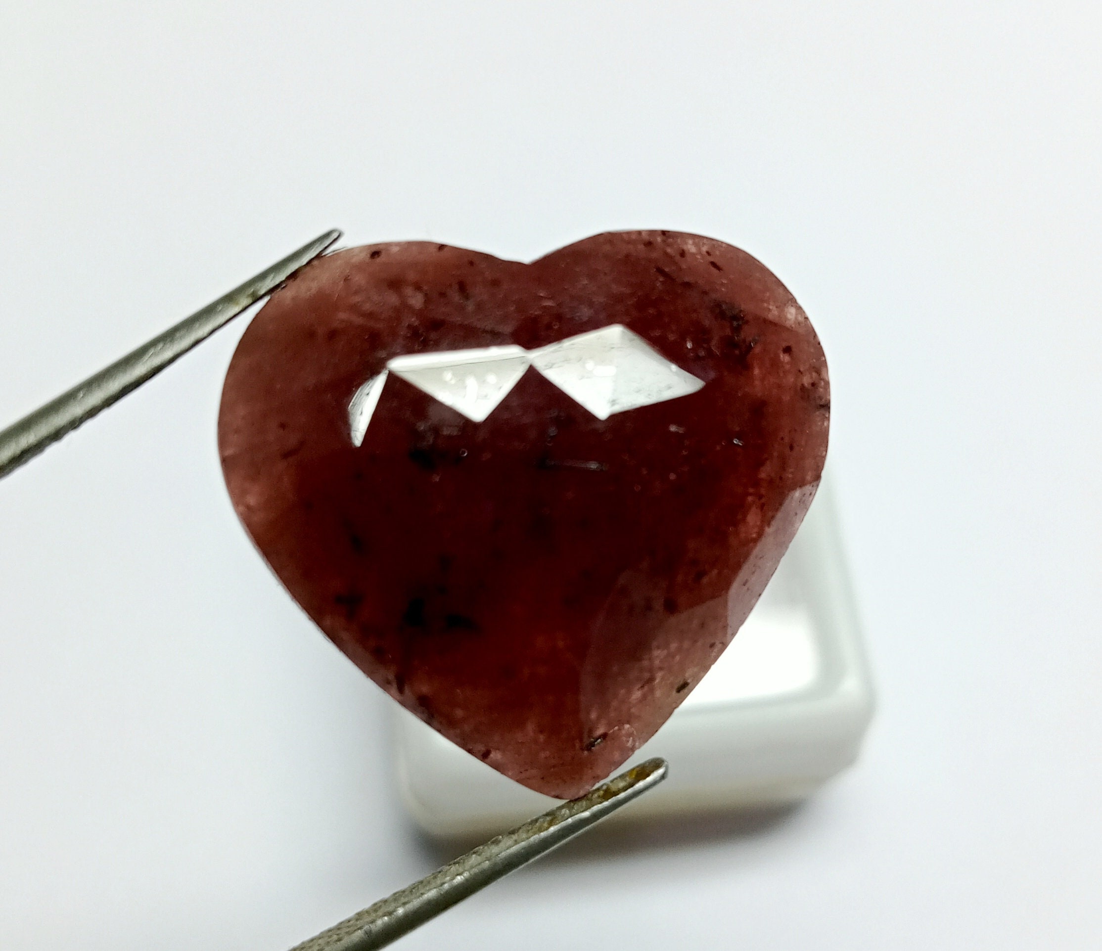 Natural Red Ruby Heart Cut Shape Gemstone Fashion Genuine Red - Etsy
