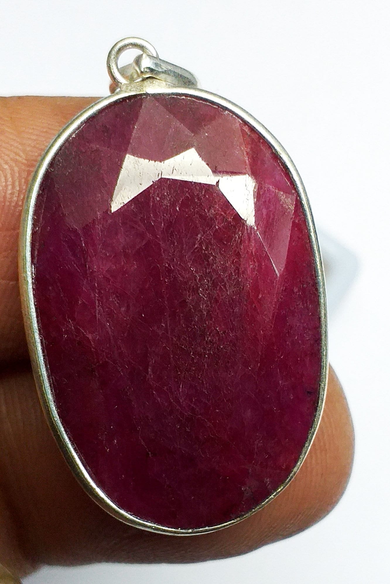 Natural Red Ruby Pendant Gemstone Fashion Velantine's Day - Etsy UK