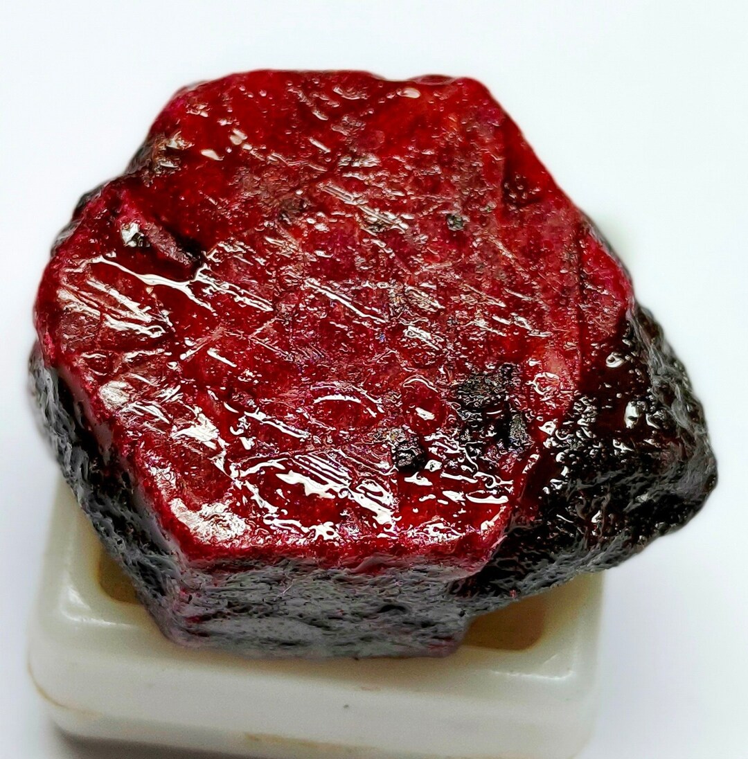 Natural Red Ruby African Rough Loose Gemstone Genuine Ruby Red African ...