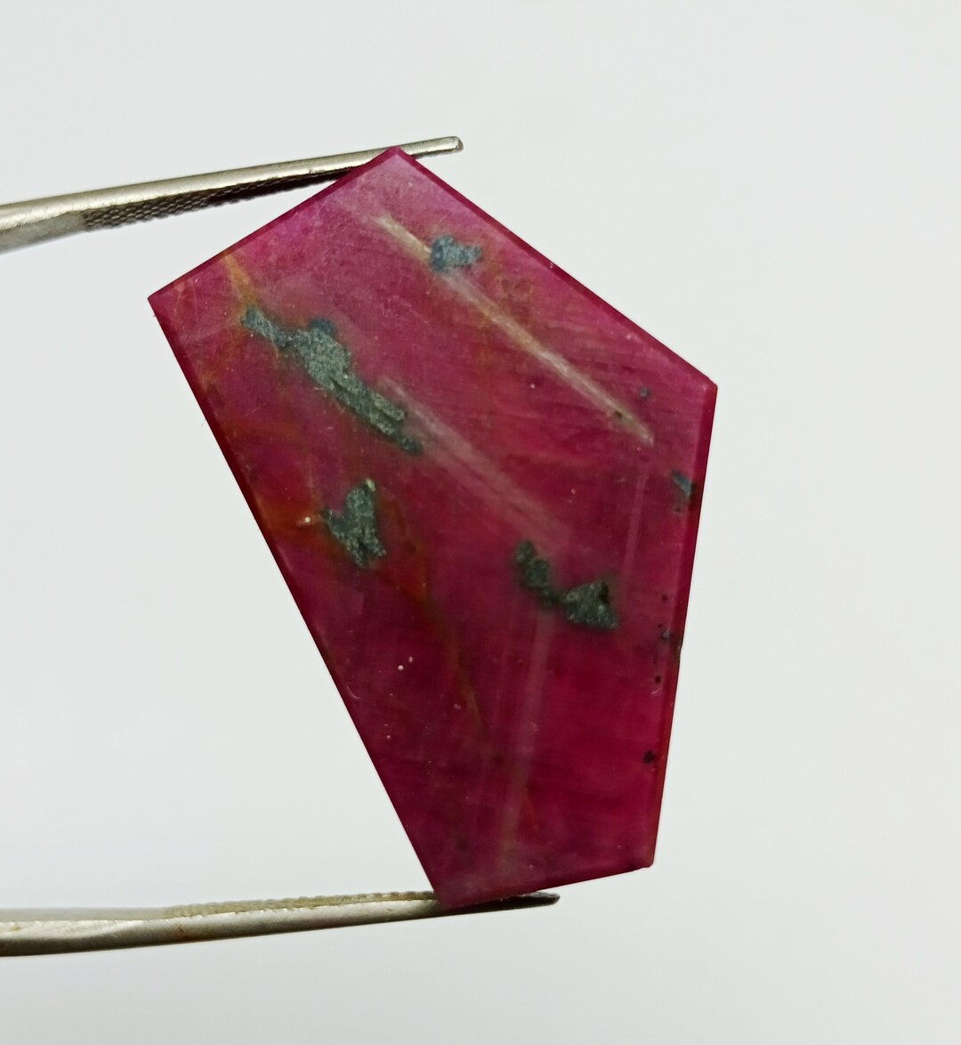 Natural Red Ruby Polish Slices Rough Loose Gemstone Genuine Polish ...