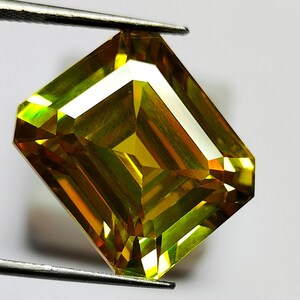Faceted Rare Zircon Natural Yellow Color Zircon Oval & Emerald Shape ...