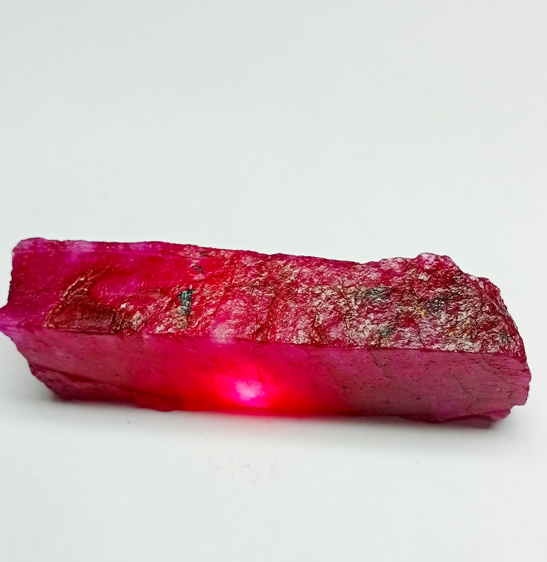 Natural Bixbite Red Beryl Crystal Raw Rough Loose Gemstone Genuine Red ...