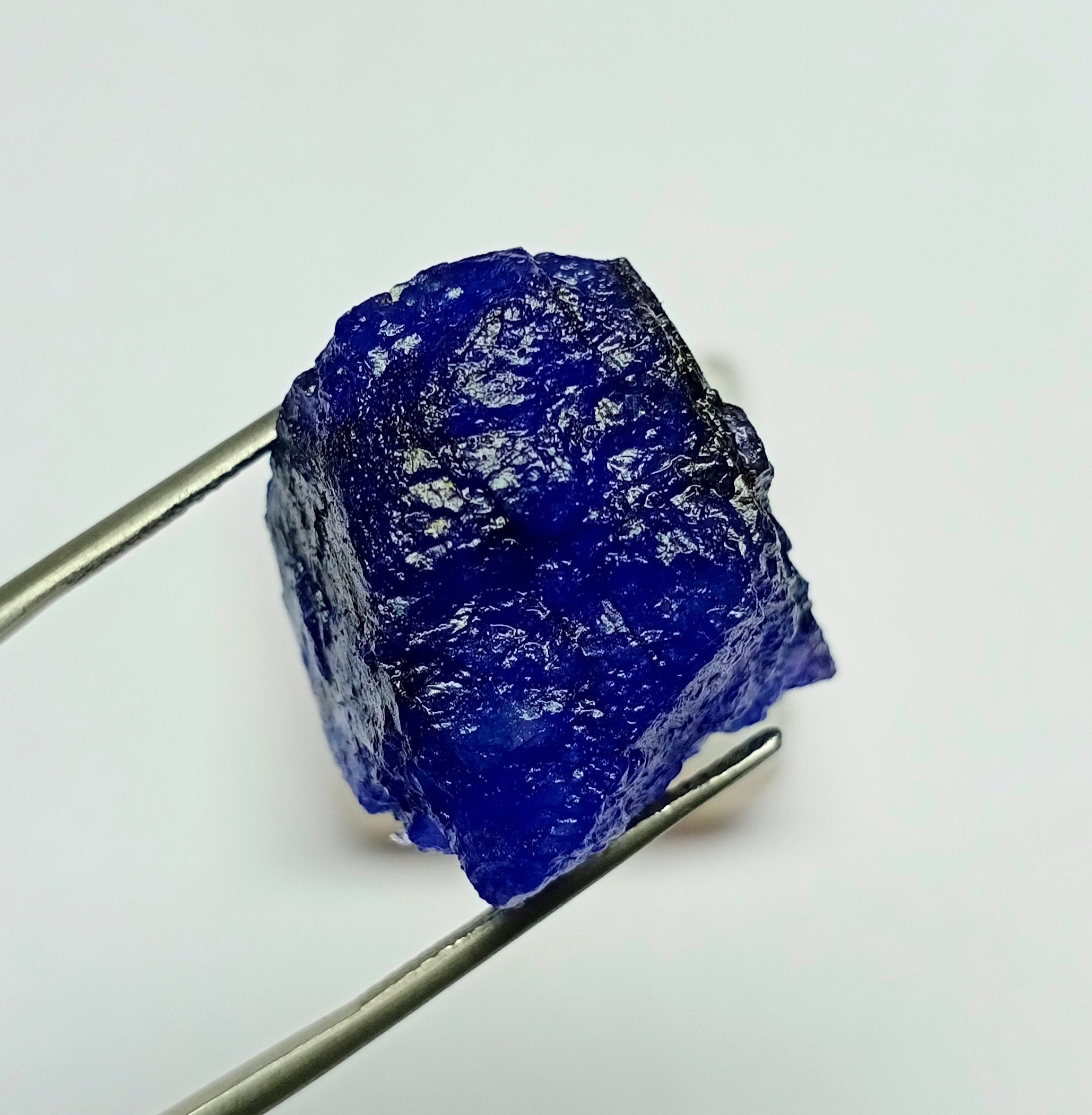 Natural Blue Beryl maxixe Rough Loose Gemstone Genuine Blue | Etsy