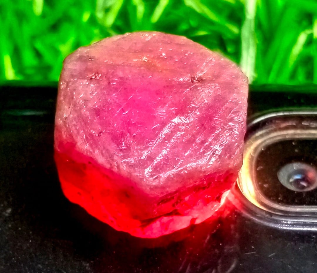 Rubí Rojo Natural Piedra Preciosa Suelta Genuina Rubí Africano Áspero ...