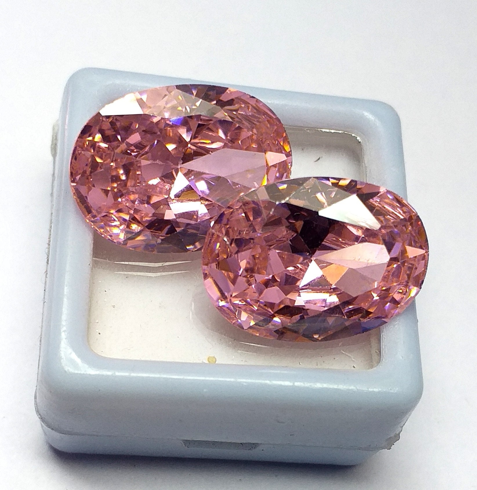 38 Cts 2 Pcs Natural Pink Color Zircon Oval Shape Loose - Etsy