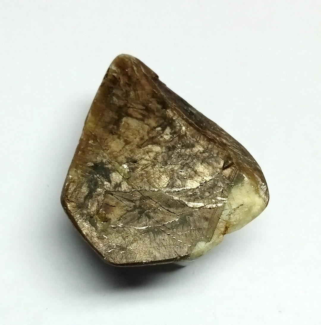 Natural Gold Sheen Sapphire Slice: Rough Loose Gemstone - Etsy