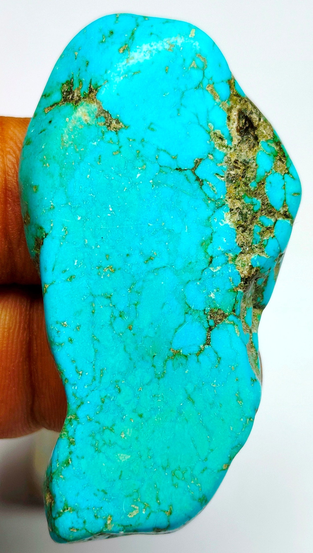 Natural Blue Turquoise Untreated Unheated Slab Polish Raw Rough Loose ...
