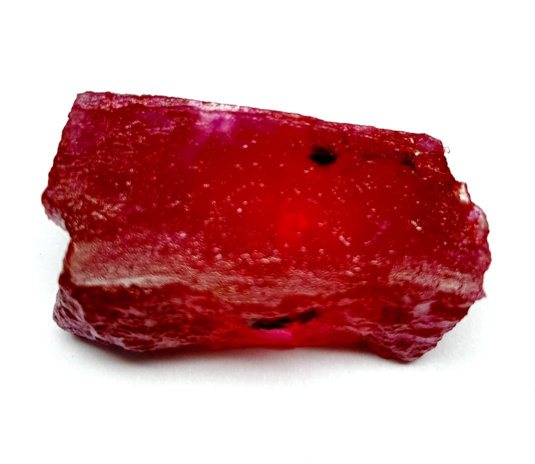 Natural Bixbite Red Beryl Crystal Raw Rough Loose Gemstone Genuine Red ...