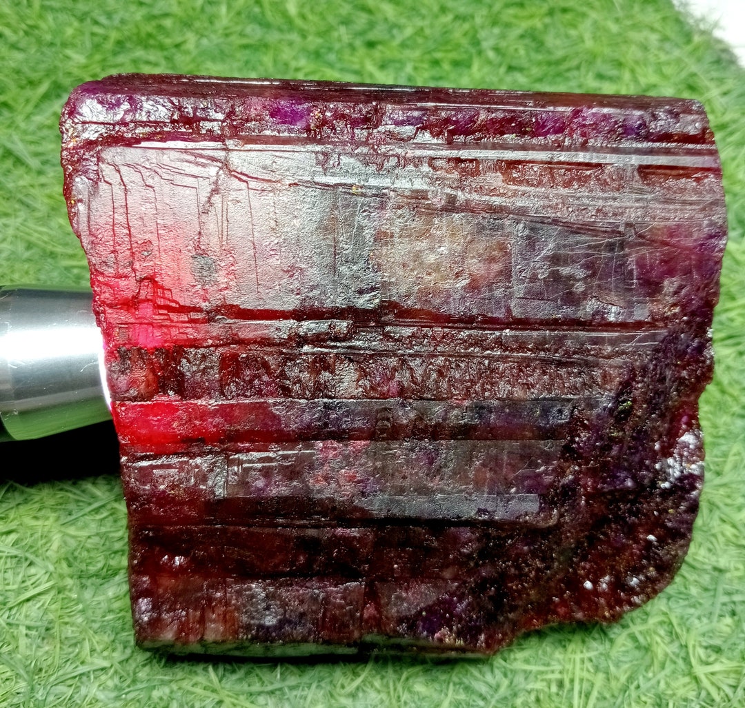 Natural Bixbite Red Beryl Crystal Raw Rough Loose Gemstone Genuine Red ...