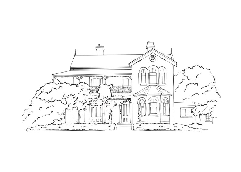 Custom Wedding Venue Outline, Black&white, Lights - Etsy