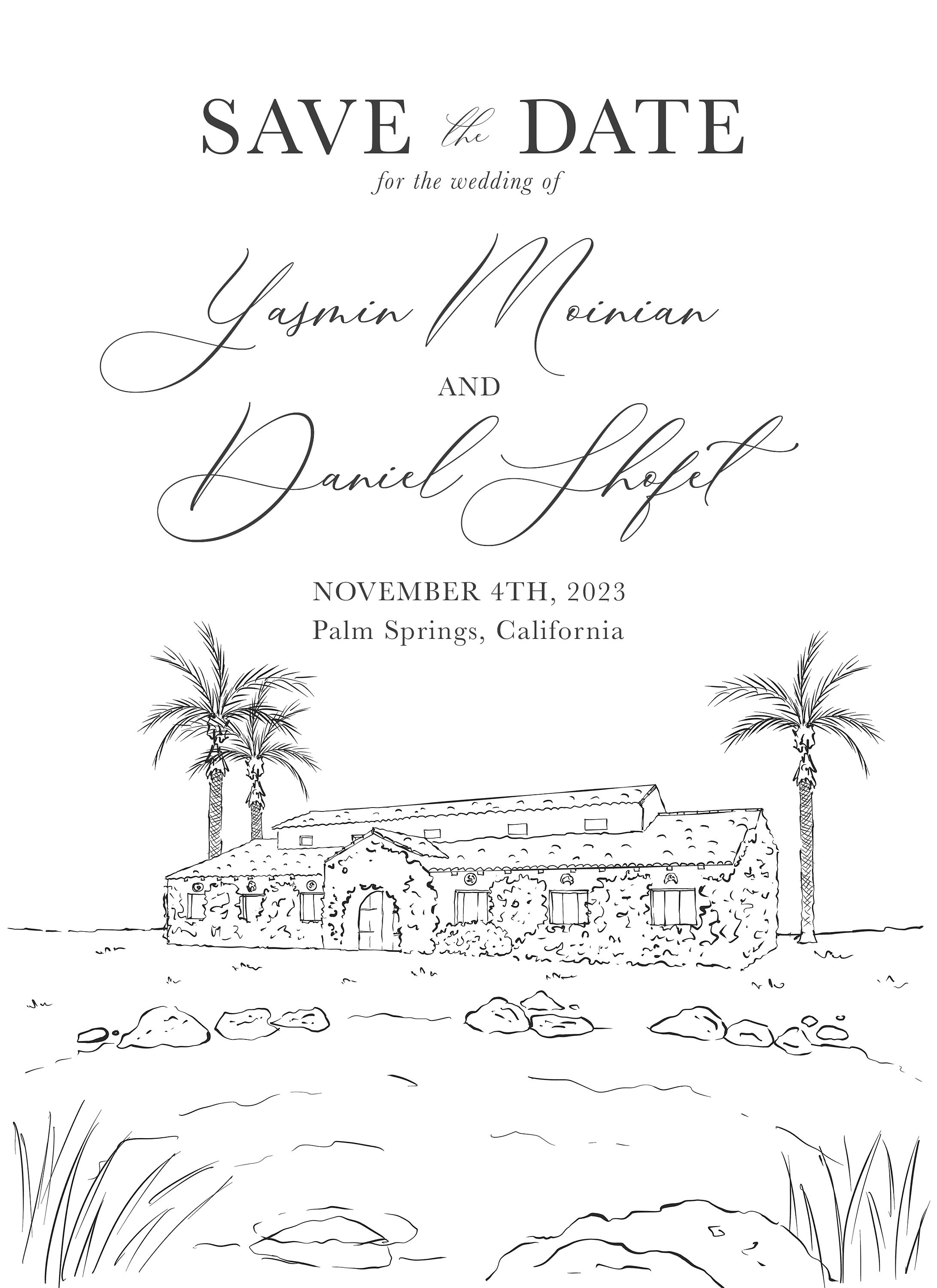 Custom Wedding Venue Outline, Black&white, Lights - Etsy