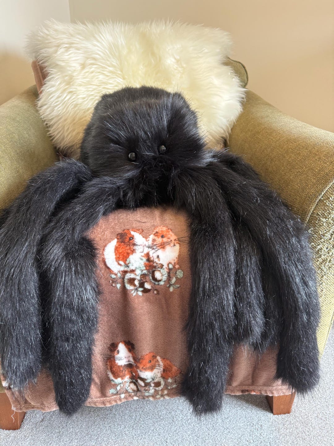 Big Fluffy Spider - Etsy