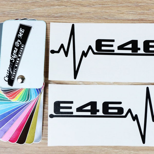 Bmw E46 Sticker Decal - Etsy