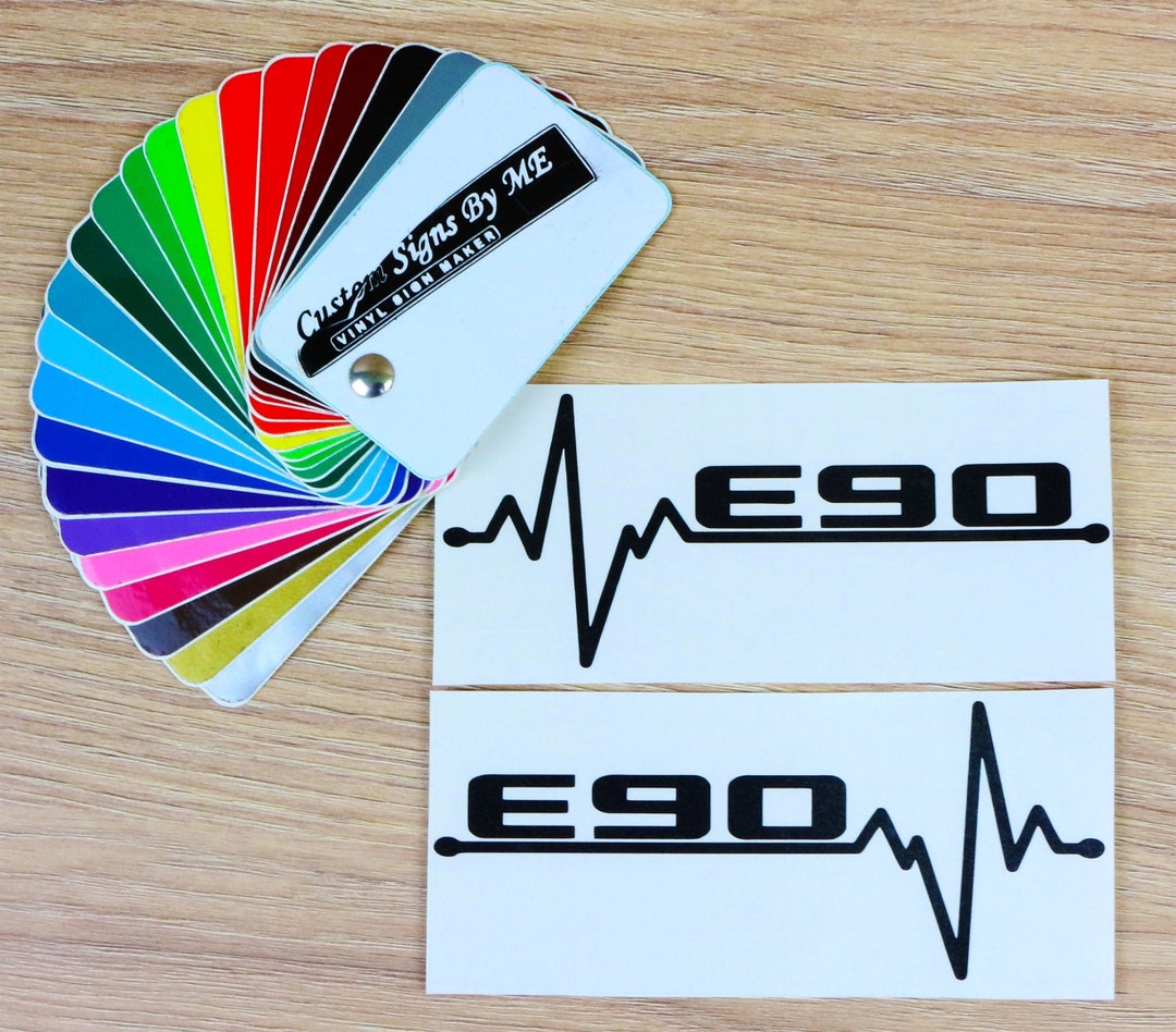 2x E90 EKG Car Sticker Side Window Mirror Bumper Tailgate - Etsy