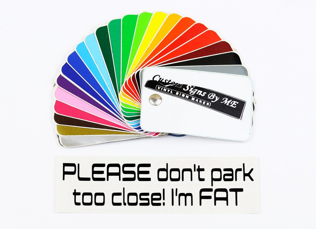 Don't Park Too Close I'm FAT Sticker Car Windscreen - Etsy