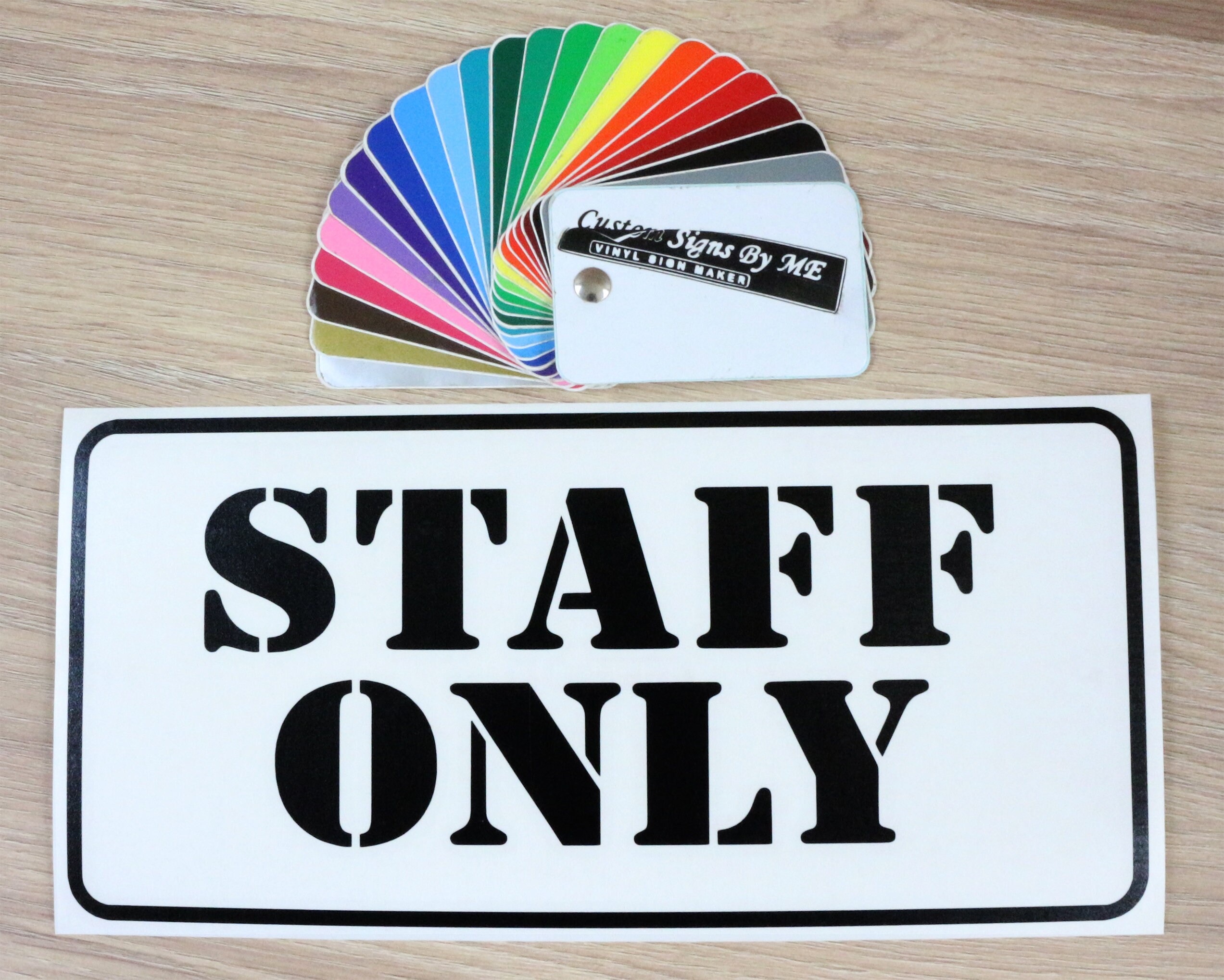 Staff Only Sign Door Sticker Wall Room Vinyl Decal Adhesive Personal ...