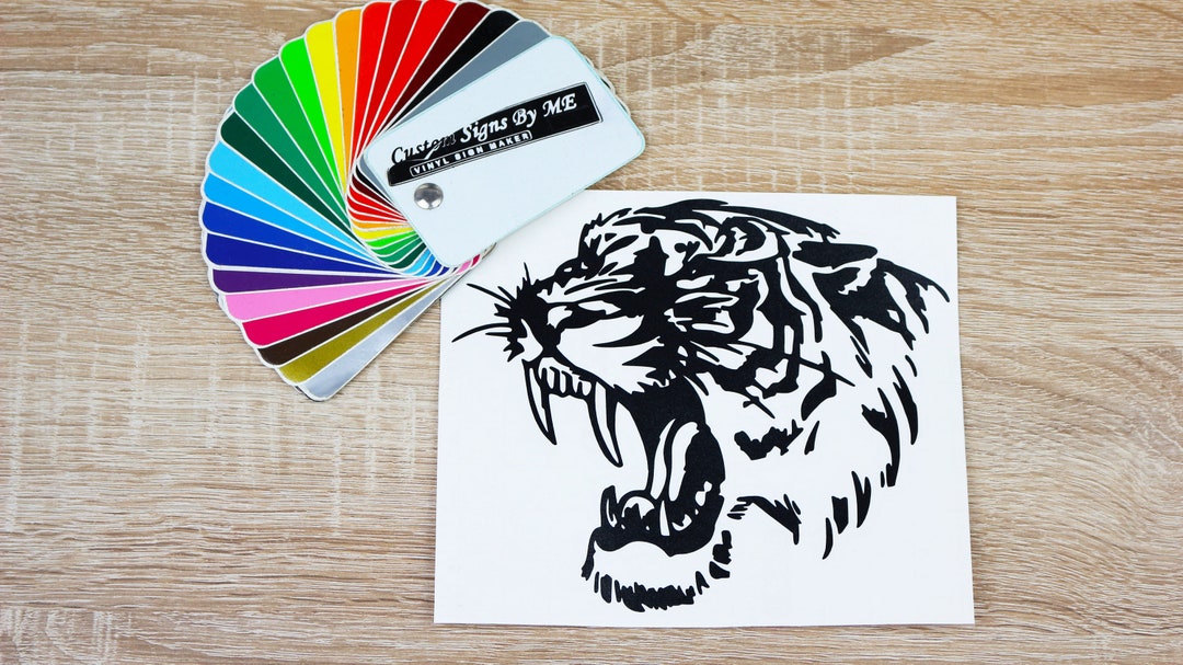 Tiger Head Car Sticker Wall Vinyl Decal Adhesive - Etsy