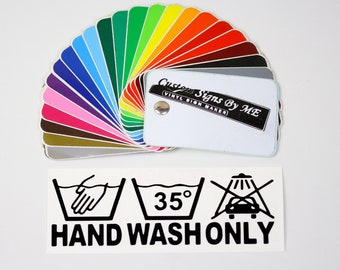 Hand Wash Only Sticker - Etsy