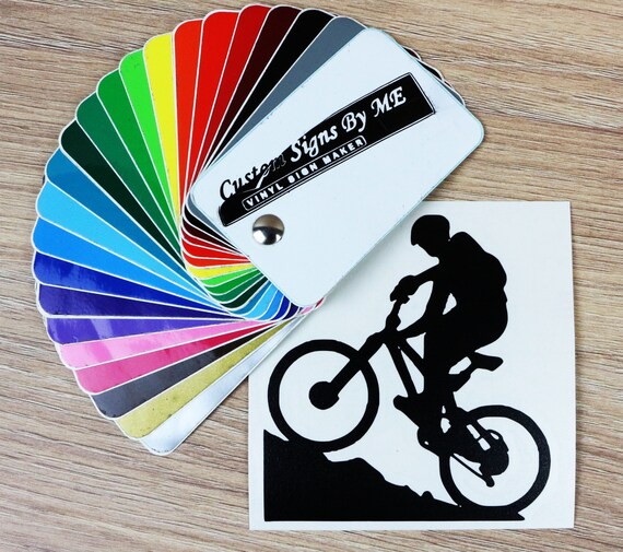 Mountain Biking Cycling Bike Car Sticker Vinyl Decal Adhesive | Etsy