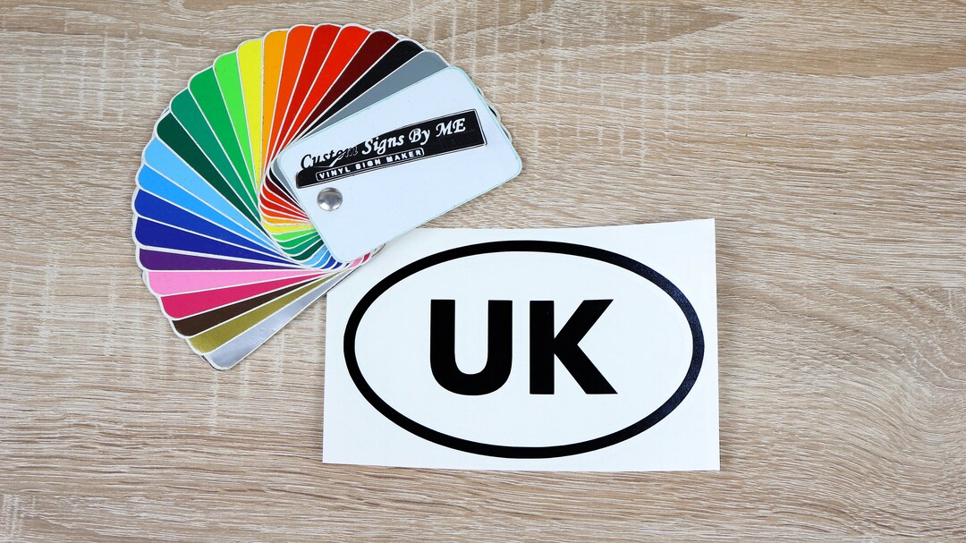 UK Country Code Car Sticker Window Wall Laptop Vinyl Decal - Etsy