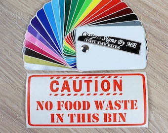 Food Waste Sticker - Etsy
