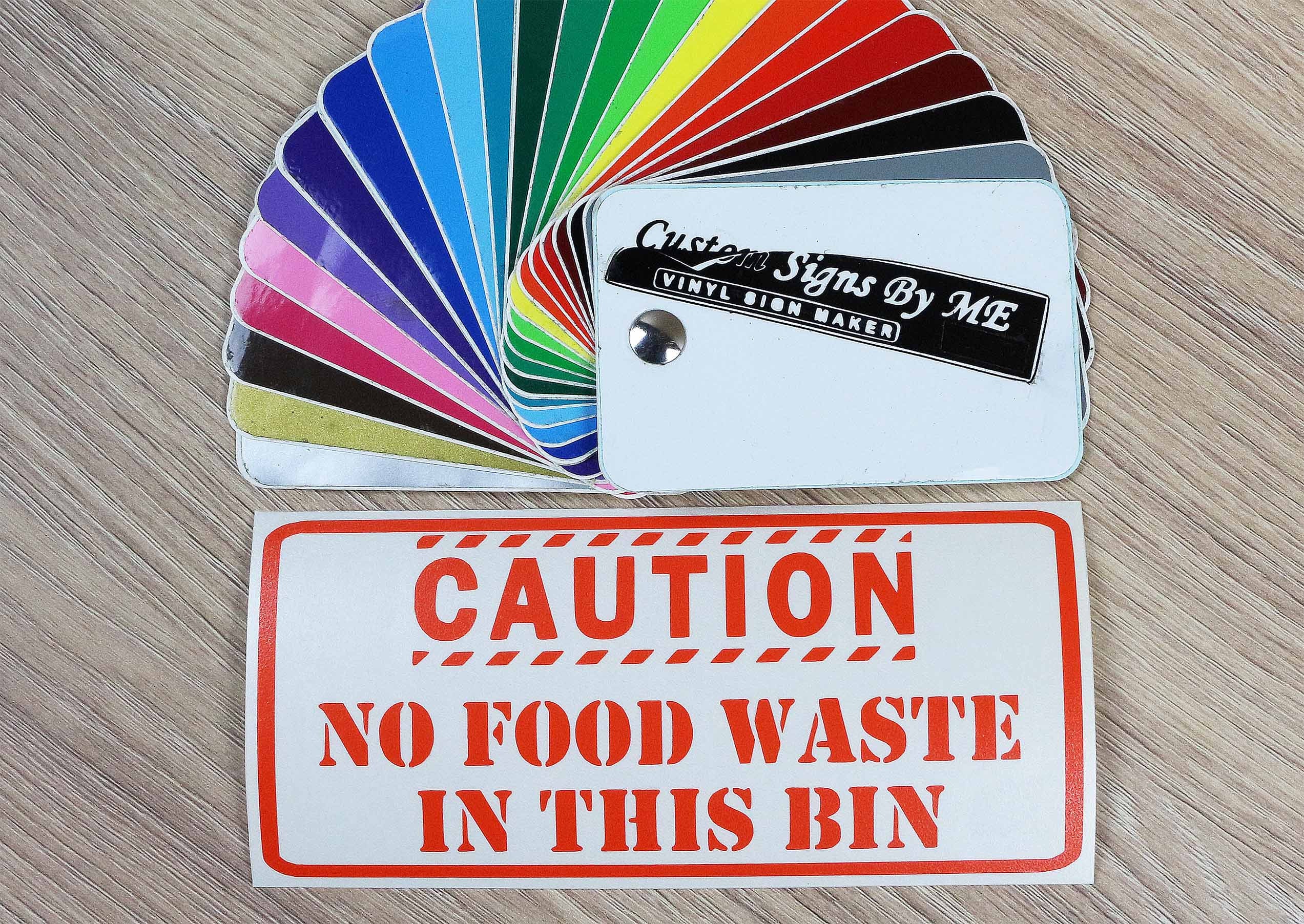 No Food Waste in This Bin Recycling Bin Sticker Vinyl Decal - Etsy