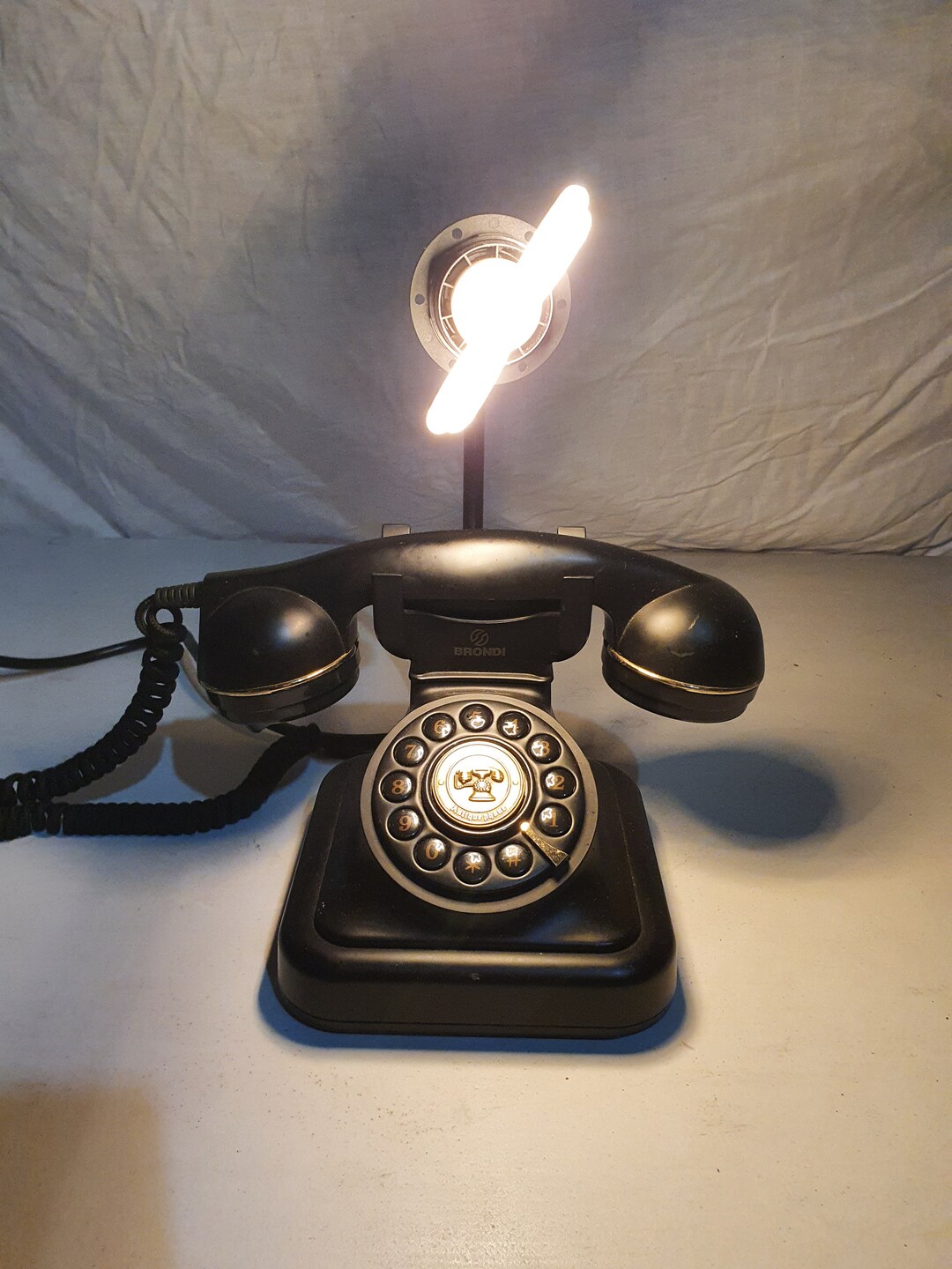Handcrafted Lamp, Wall Lamp, Telephone Lamp, Vintage Lamp, Unique Lamp ...