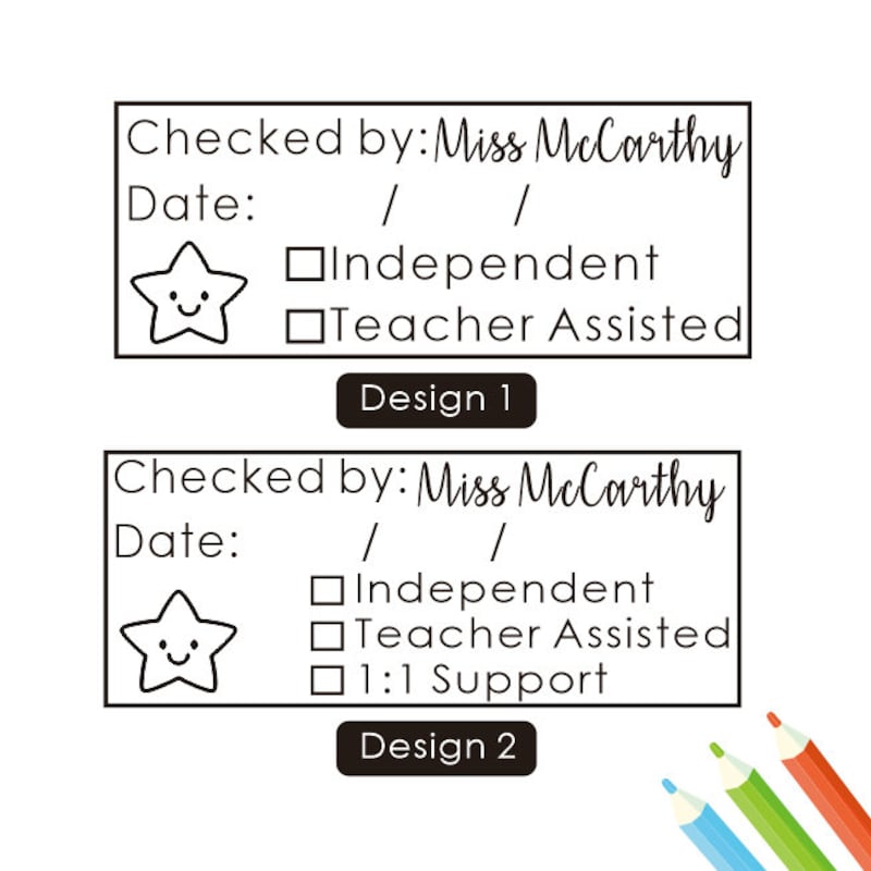 Teacher Stamp - Etsy