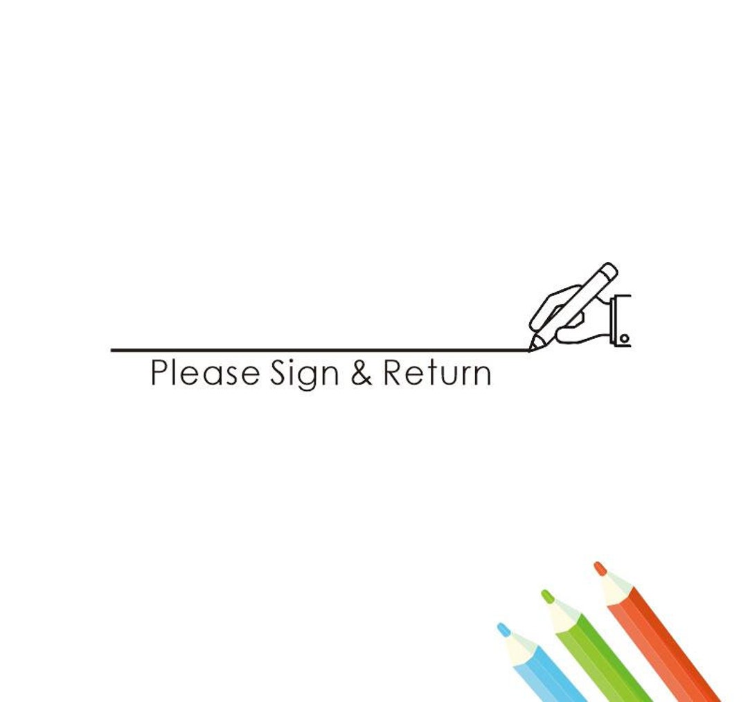 Personalised Sign & Return Stamps, Custom Teacher Stamps, Teacher Sign ...