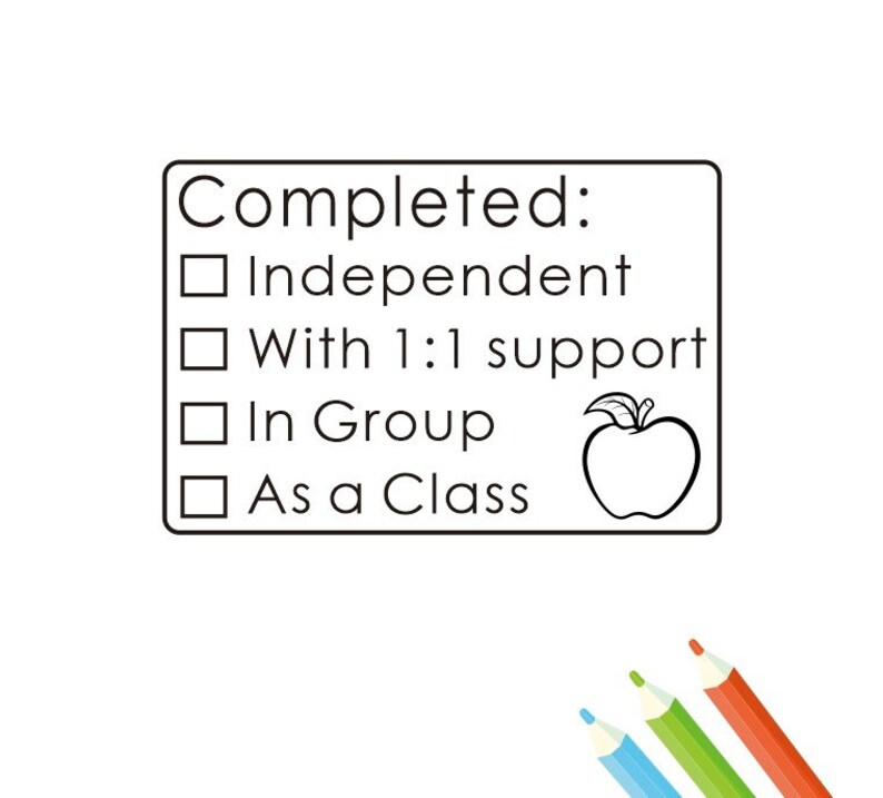 Personalised Teacher Stamps Complete Stamp Checklist | Etsy