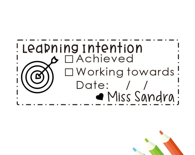 Custom Checklist Stamps,personalized Teacher Stamp Pre-inked Stamp ...
