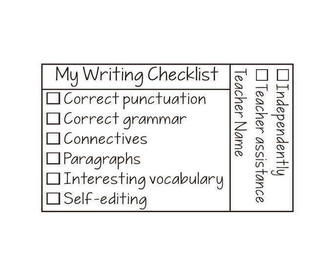 Custom Checklist Stamps,personalized Teacher Stamp Pre-inked Stamp ...