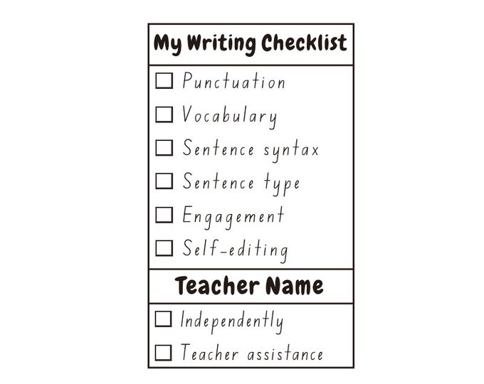 Custom Checklist Stamps,personalized Teacher Stamp Pre-inked Stamp ...