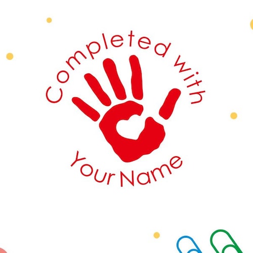 2 Pcs/bag Personalised Teacher Stamps Teacher Assisted Work - Etsy