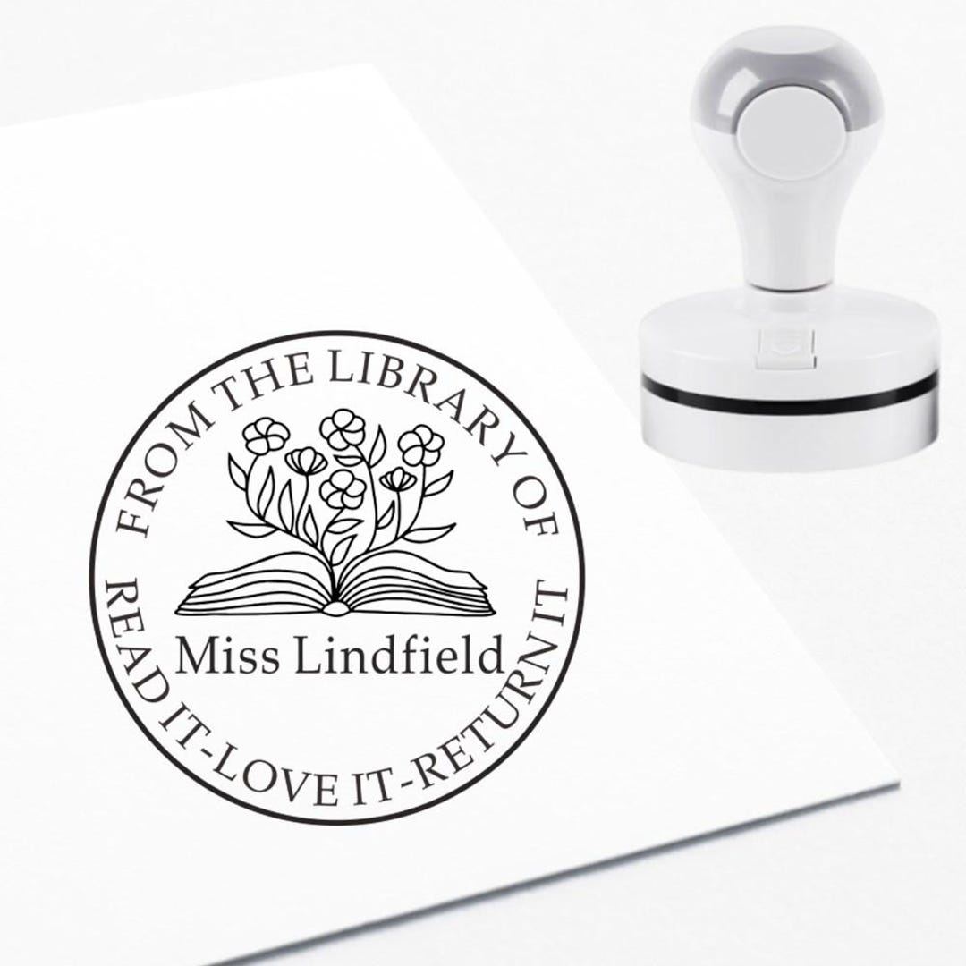 Custom Library Stamp | Book Belongs to Stamps | From the Library of ...