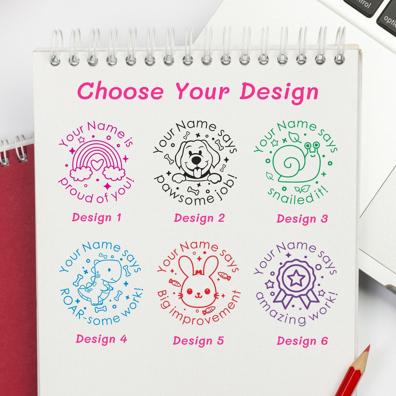 Personalised Teacher Stamps | Custom Teacher Stamp | Reward Stamp ...