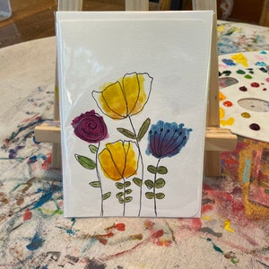 Hand Painted Watercolor Greeting Card - Etsy