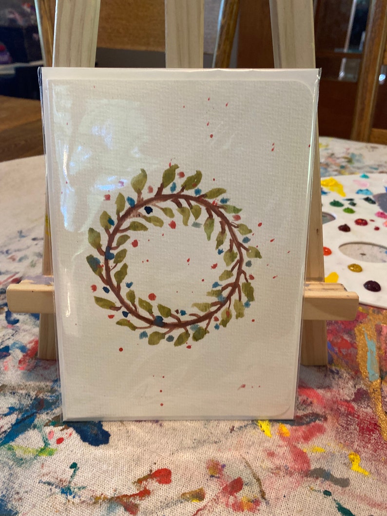 Hand Painted Watercolor Holiday Greeting Cards - Etsy