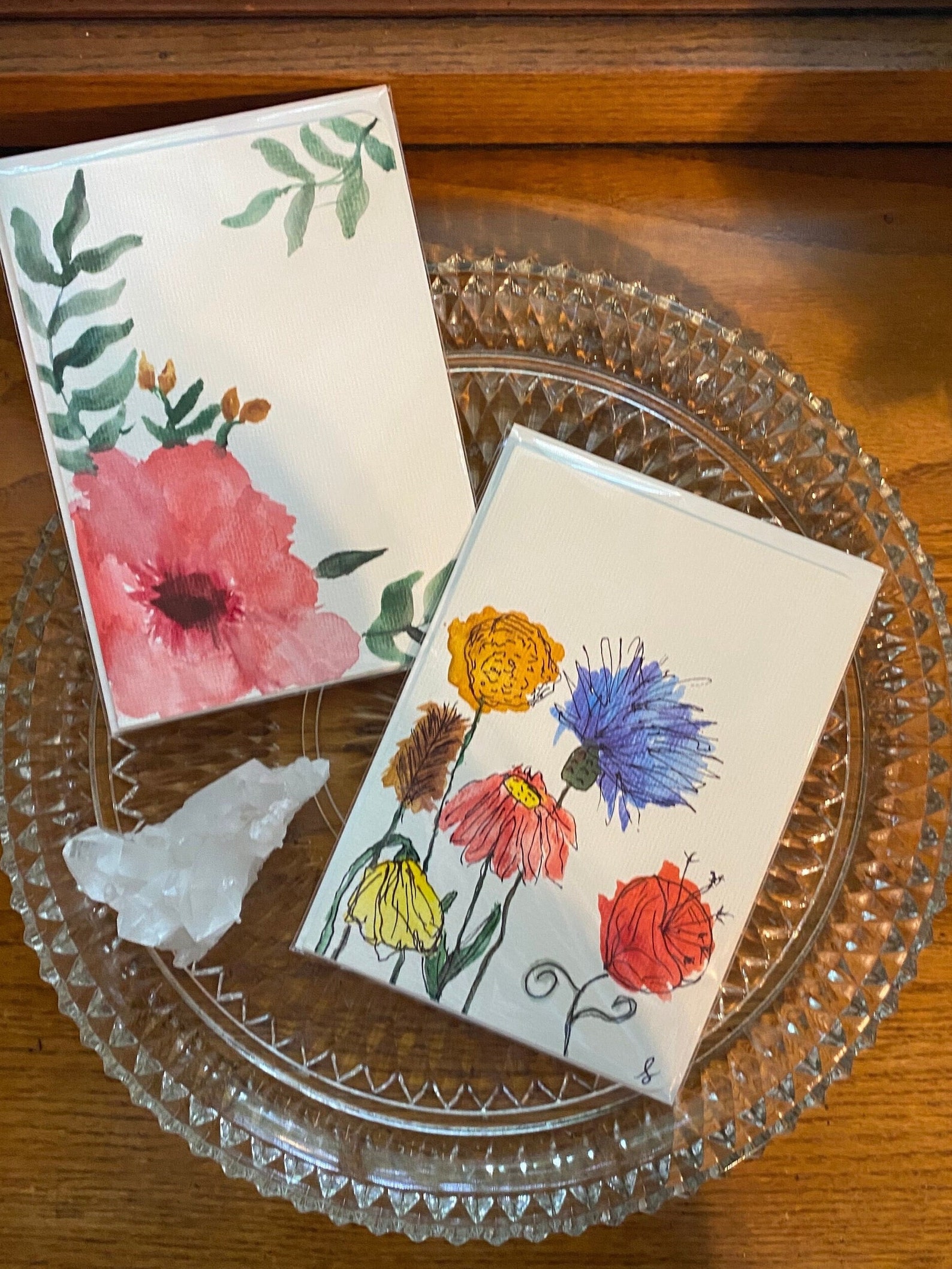 Hand Painted Watercolor Greeting Card - Etsy