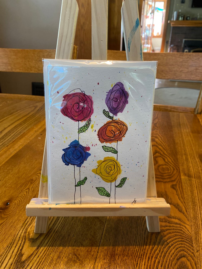 Hand Painted Watercolor Greeting Card - Etsy