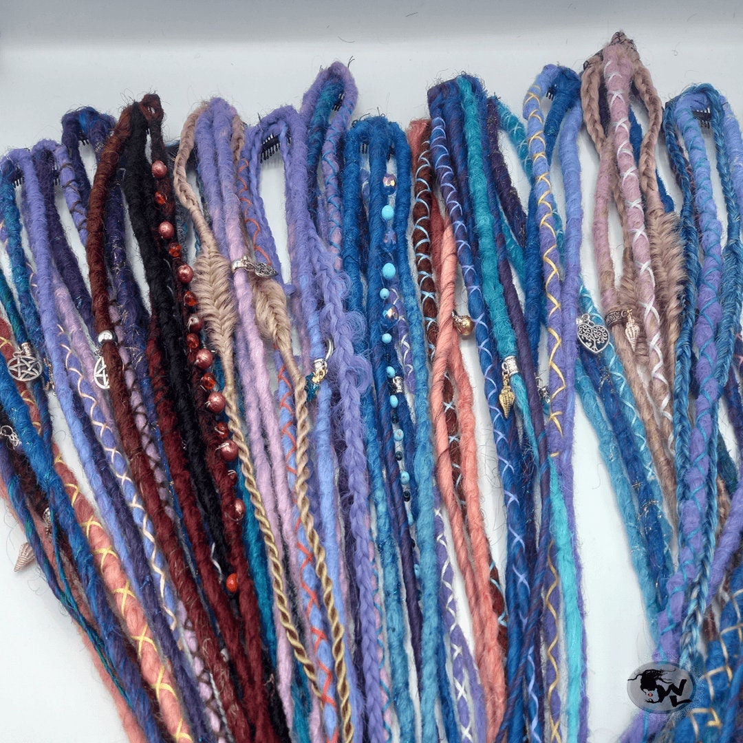 CUSTOM MADE Synthetic/braids Dreadlock Clip Ins - Etsy