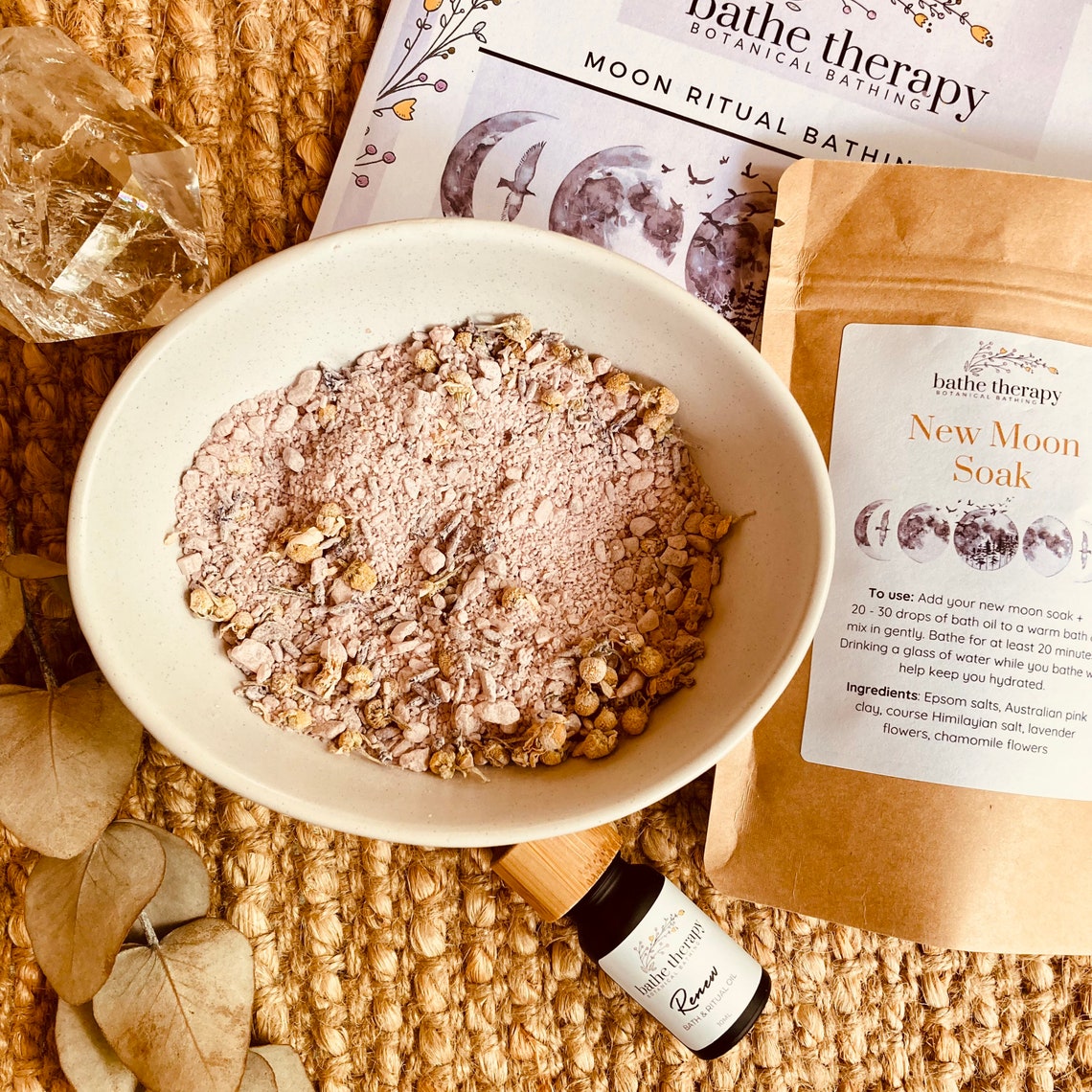Moon Ritual Box New Moon & Full Moon Ritual Bath Kit | Etsy